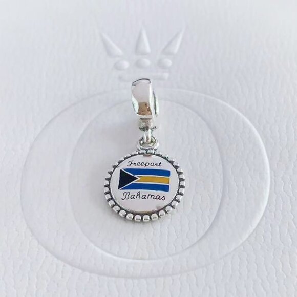 Pandora | Jewelry | Pandora Exclusive Bahamas Flag Charm | Poshmark